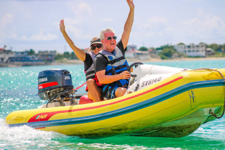 Mini Speed Boat Tour snorkel in caves, beach getaway, plane spot,